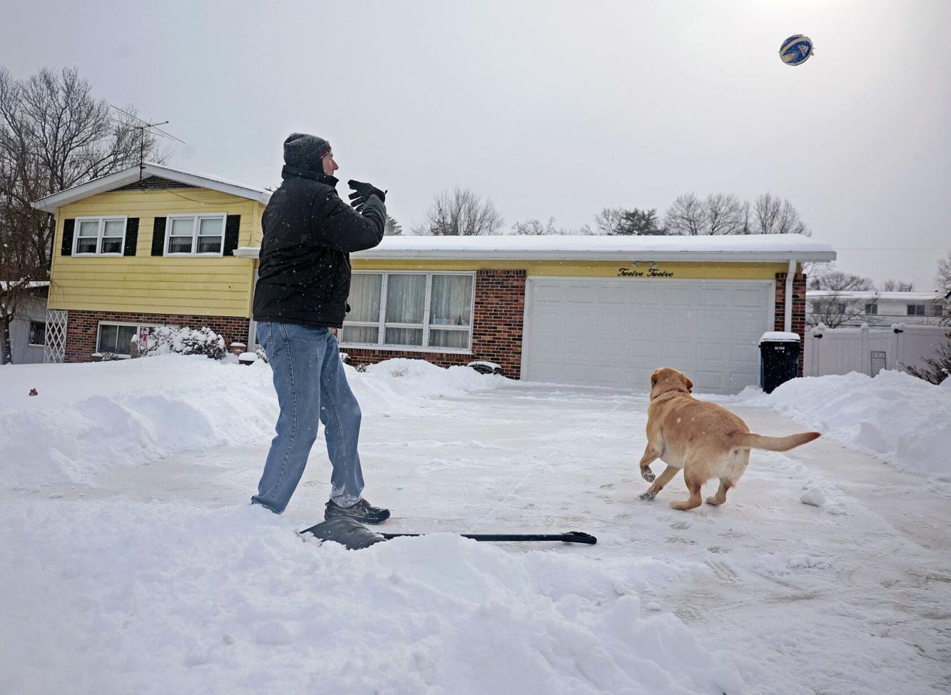 How much snow fell in St. Louis area after winter storm Fern