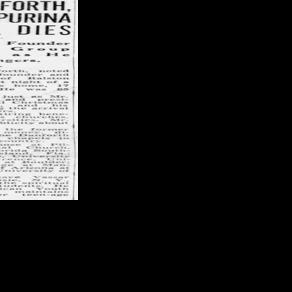 William H. Danforth, founder of Ralston-Purina, dies in 1955