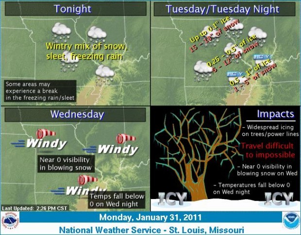 Forecast: Ice tonight, snow tomorrow