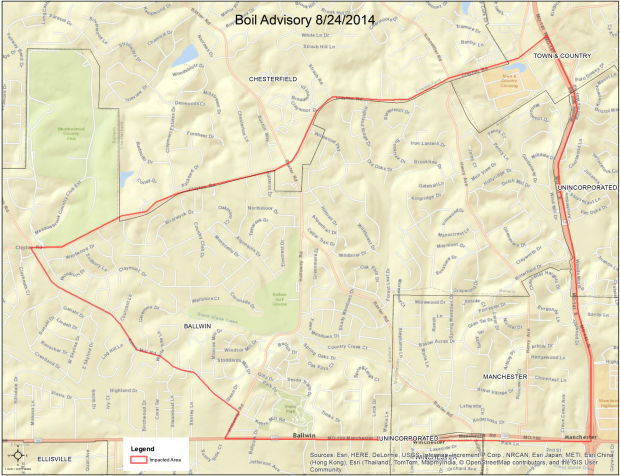 Boil order lifted in west St. Louis County