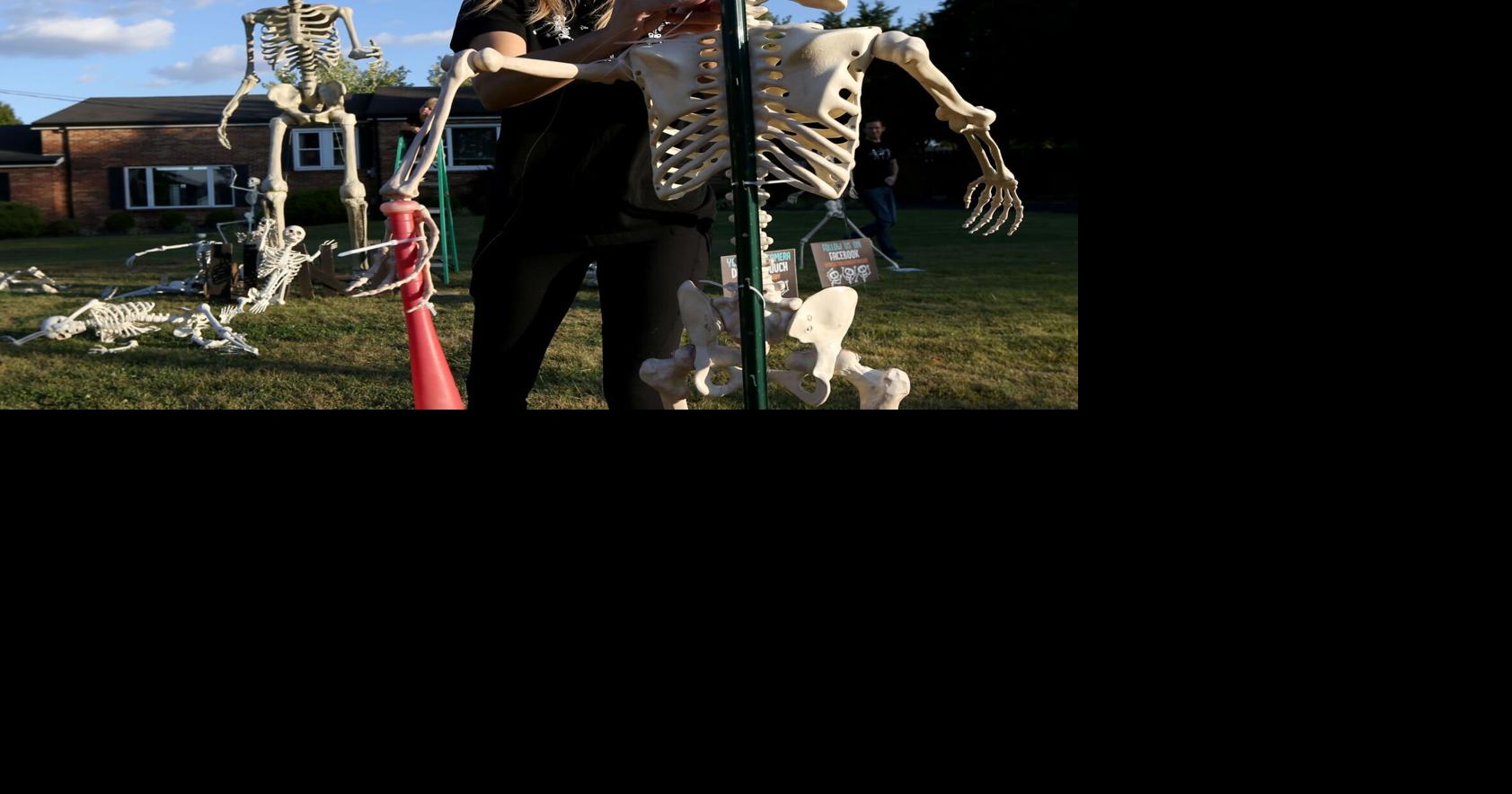 Skeleton scenes in South County, Maplewood delight neighbors, social ...