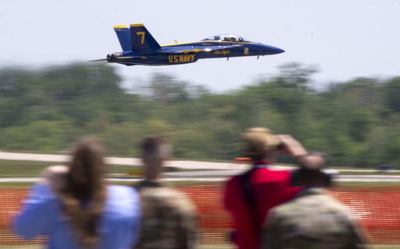 Collinsville High principal catches a ride with the Blue Angels