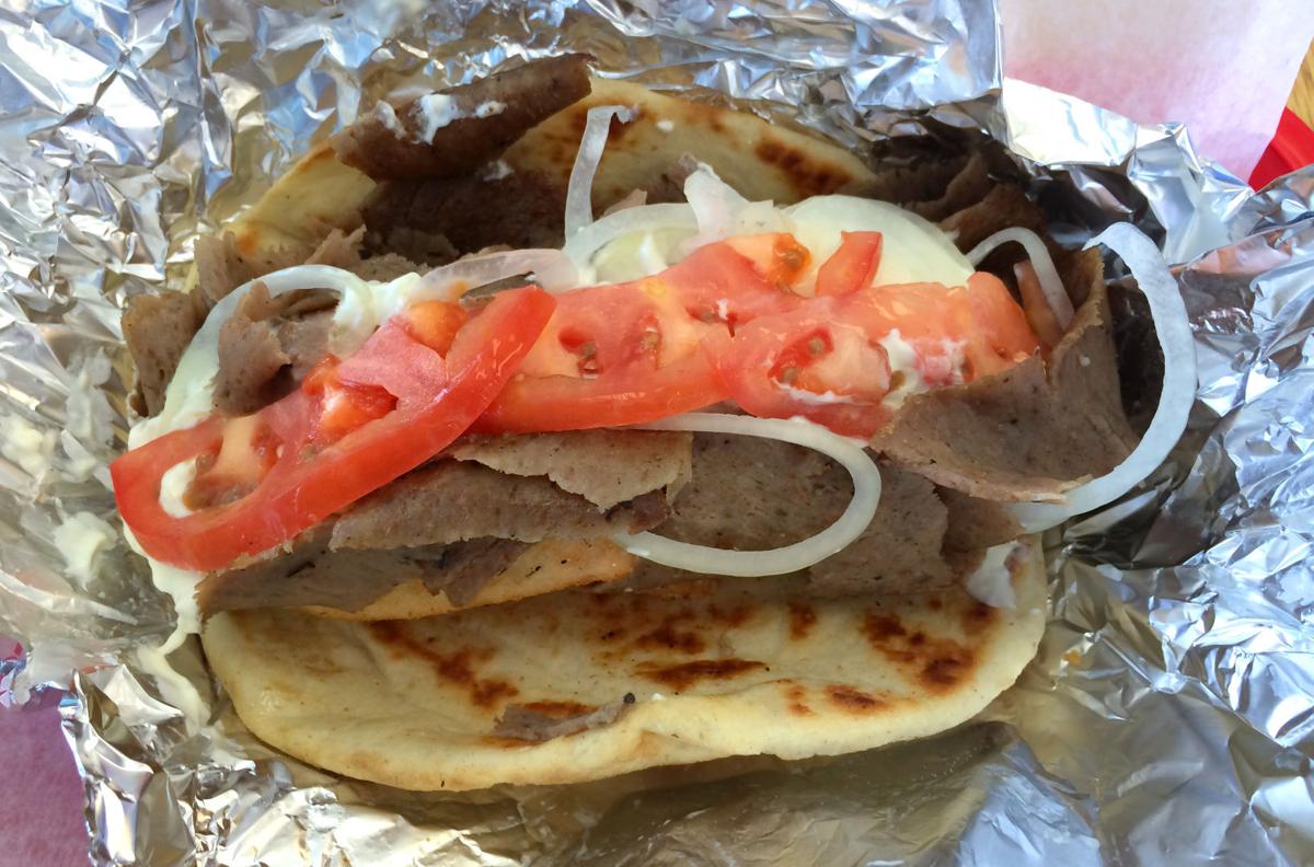 Ian Eats STL: A giant gyro at Fenton's tiny Little Greek Corner