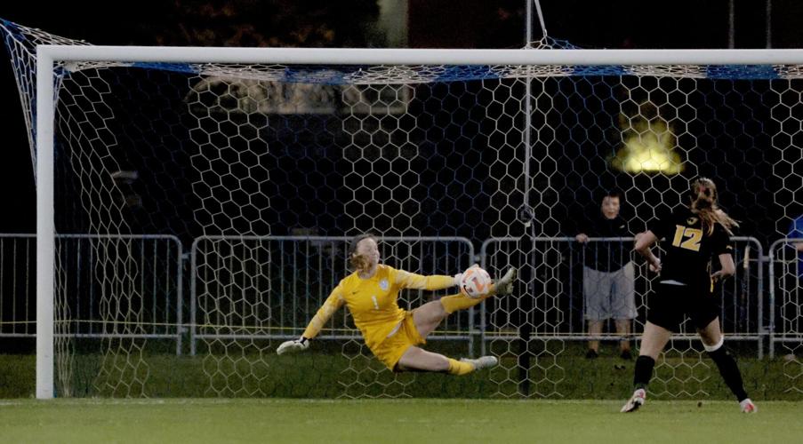 SLU goalkeeper Emily Puricelli strives for shutouts and usually gets them