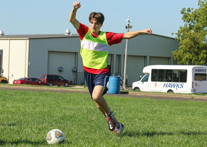 Temperature hot but hopes high as Gibault opens soccer practice under ...