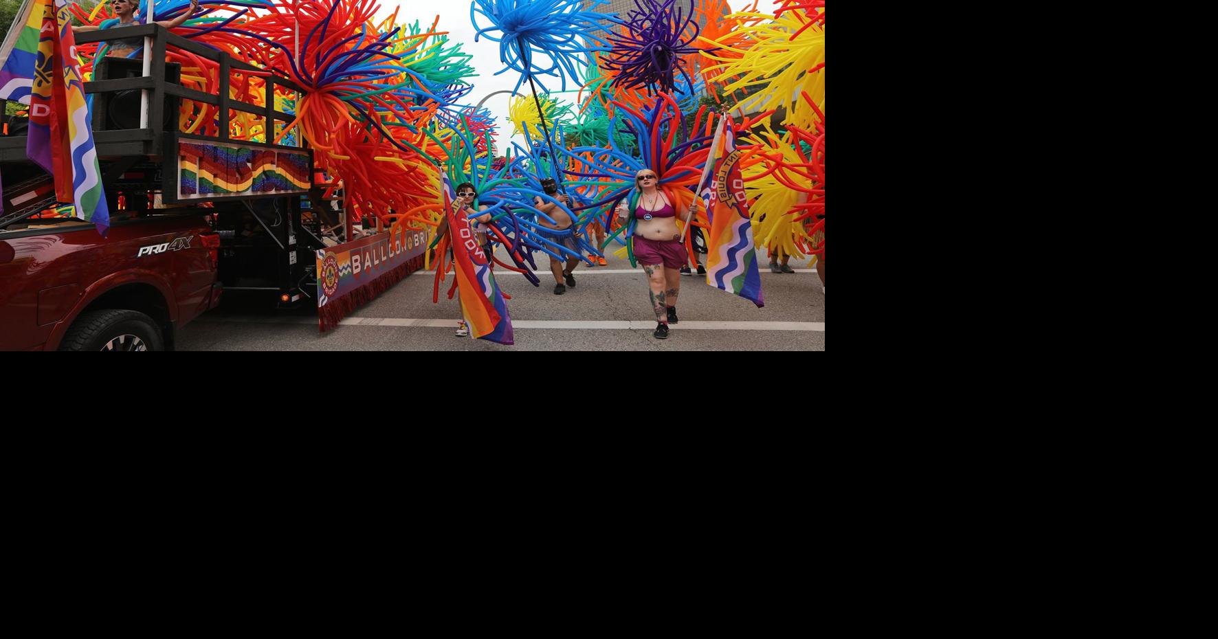 Pride parade is today at noon