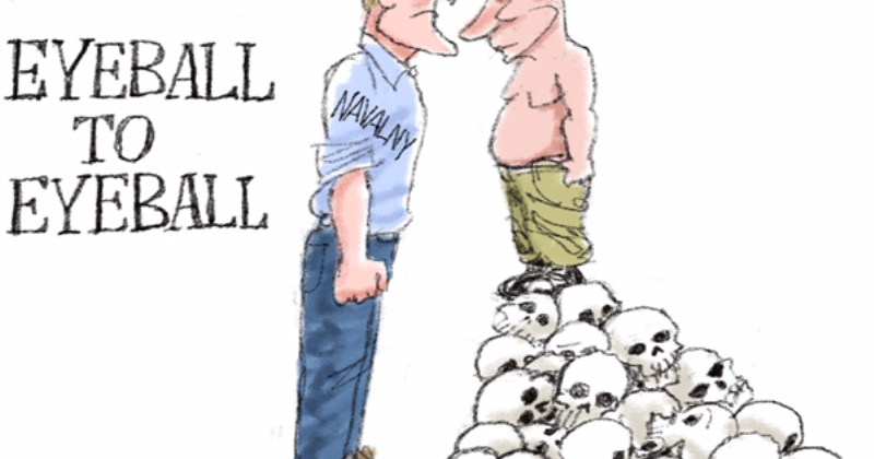In the cartoons: Navalny; GOP; QAnon