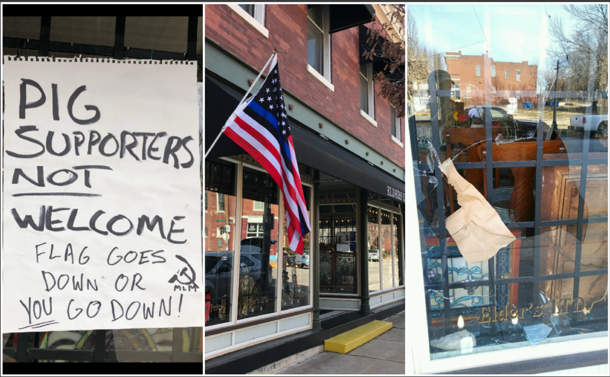Cherokee Street shop vandalized for flag supporting police, owner says