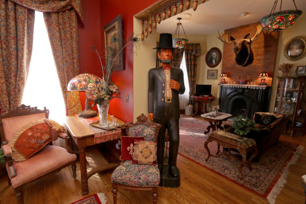 Former flight attendant's 1876 home boasts eclectic furnishings from ...