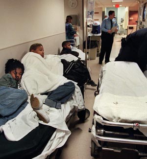 For minor injuries, you can reserve ERs at area hospitals