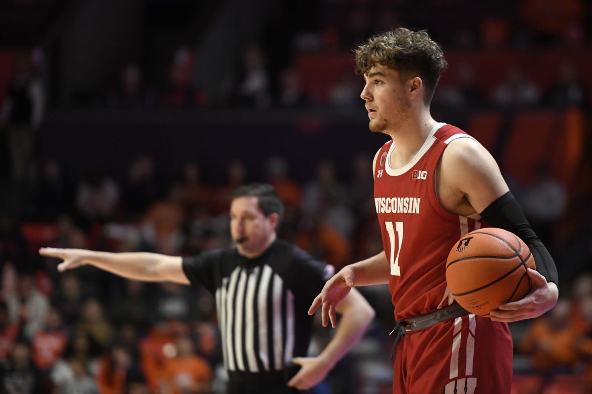 Wisconsin guard Max Klesmit may return from lip injury vs. Illinois ...