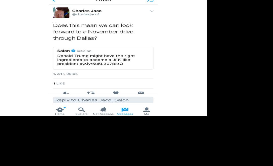 Charles Jaco hints at Trump assassination in tweet, then deletes post