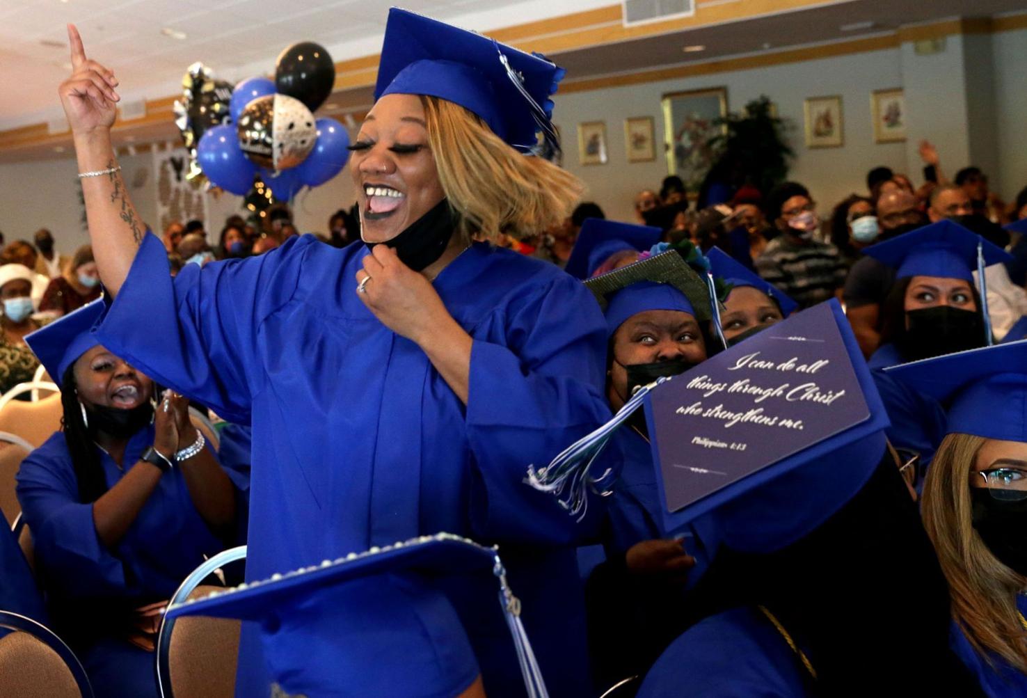 Photos: Adult students celebrate earning their high school diplomas at ...