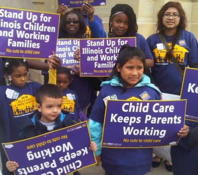 Health care workers protest Quinn's proposed Medicaid cuts