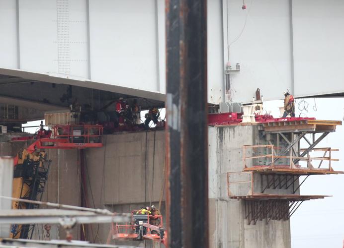 Poplar Street Bridge slide begins, on track for Monday reopening