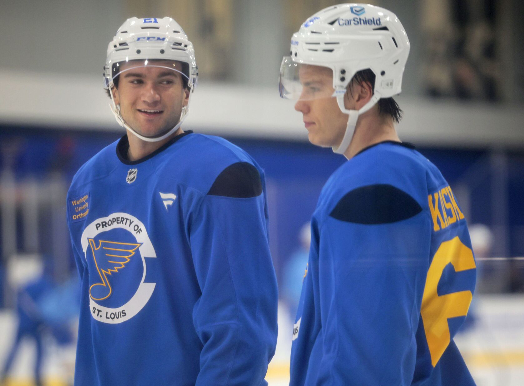 Jimmy Snuggerud stands out in first Blues scrimmage of camp