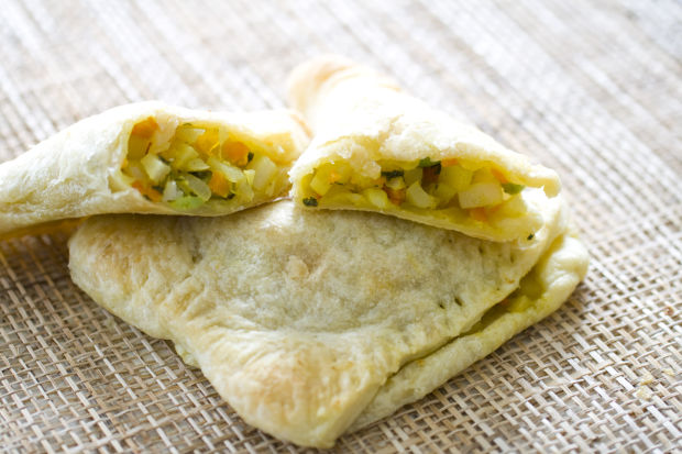 Puffed Curry Potato Pockets