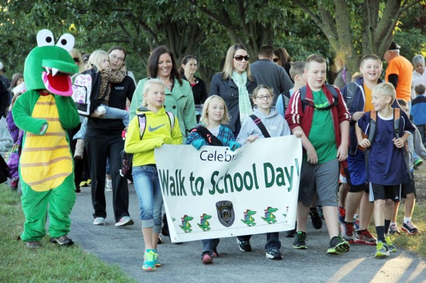 Green Tree Elementary celebrates International Walk to School Day