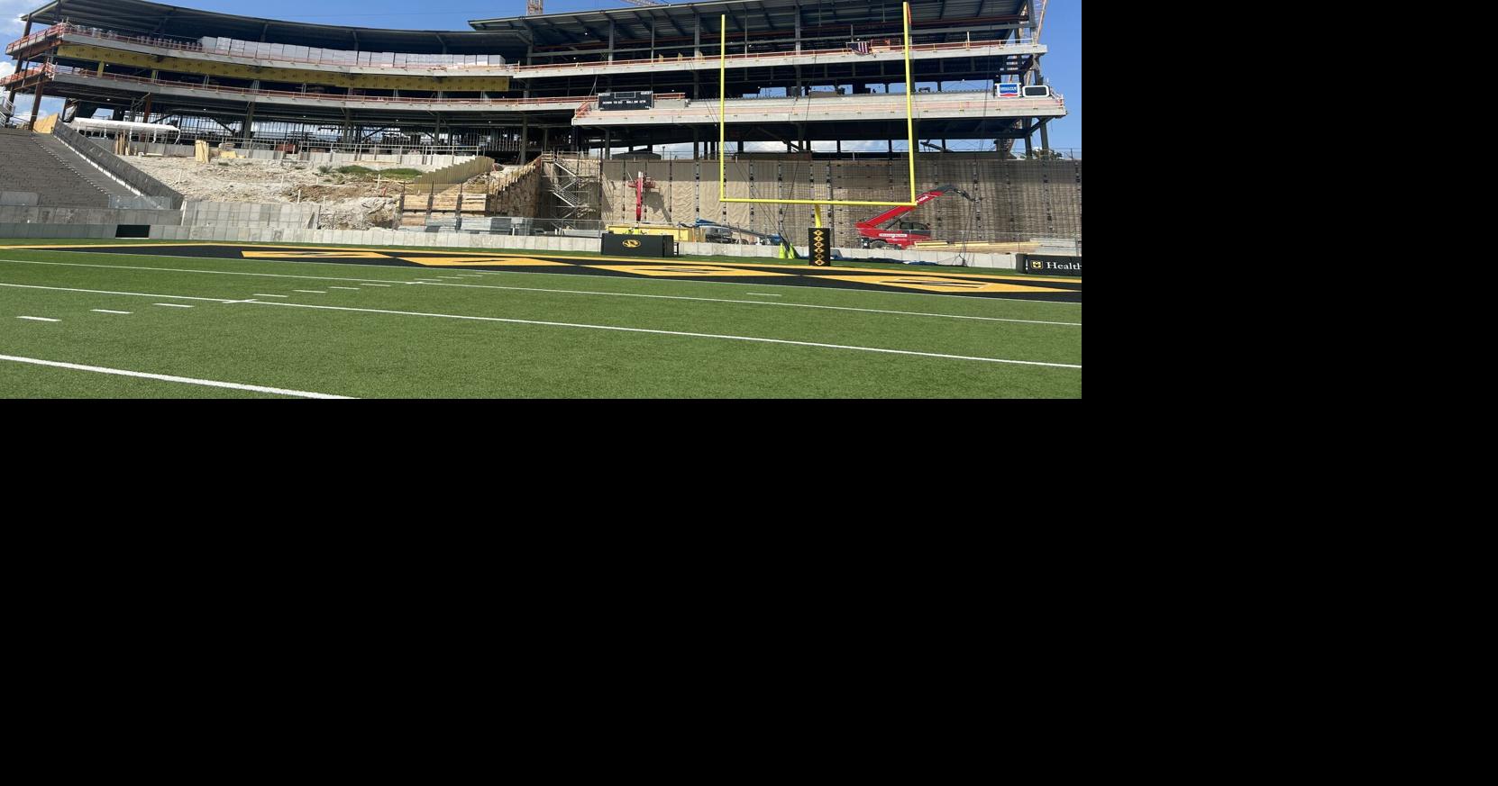 Construction on Mizzou's Faurot Field on pace