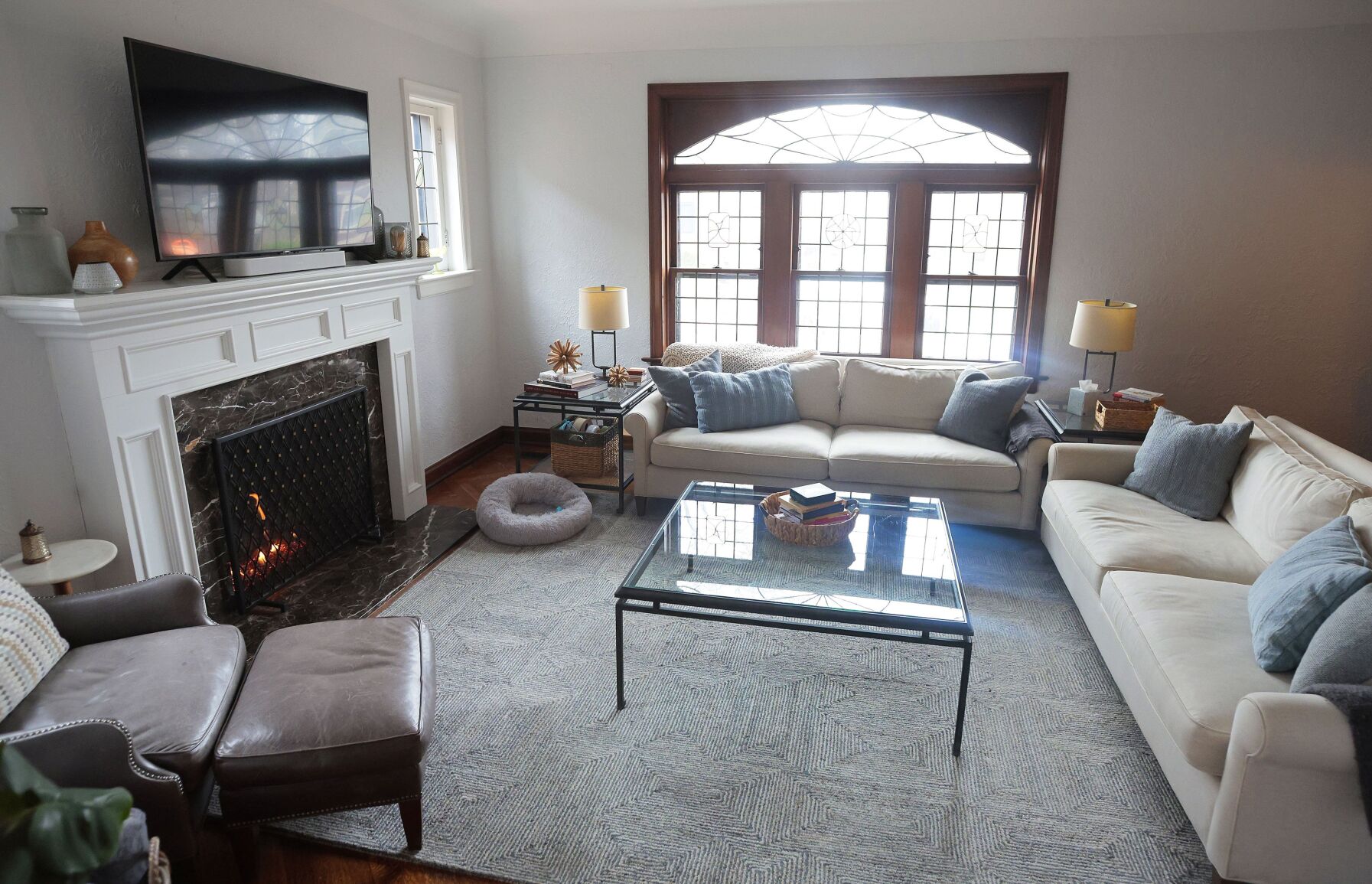 Charming Tudor in University City is filled with art deco details