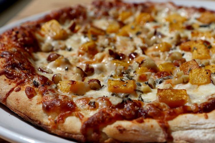 Special request: Butternut squash tops special pizza at Hugo's