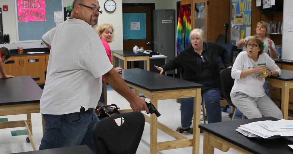 Teachers asked to get aggressive in latest intruder training