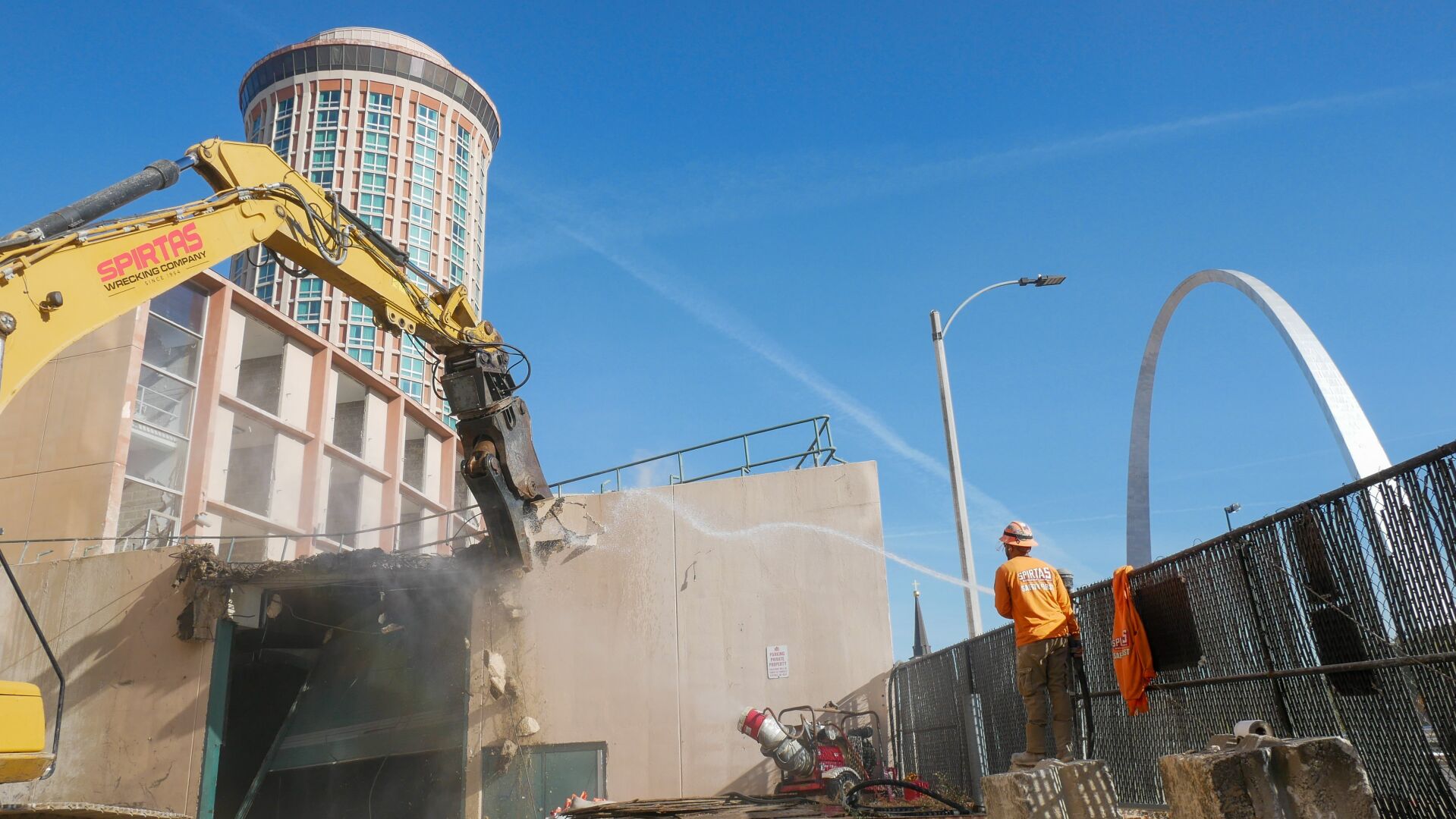 Demolition starts on downtown St. Louis' Millennium Hotel