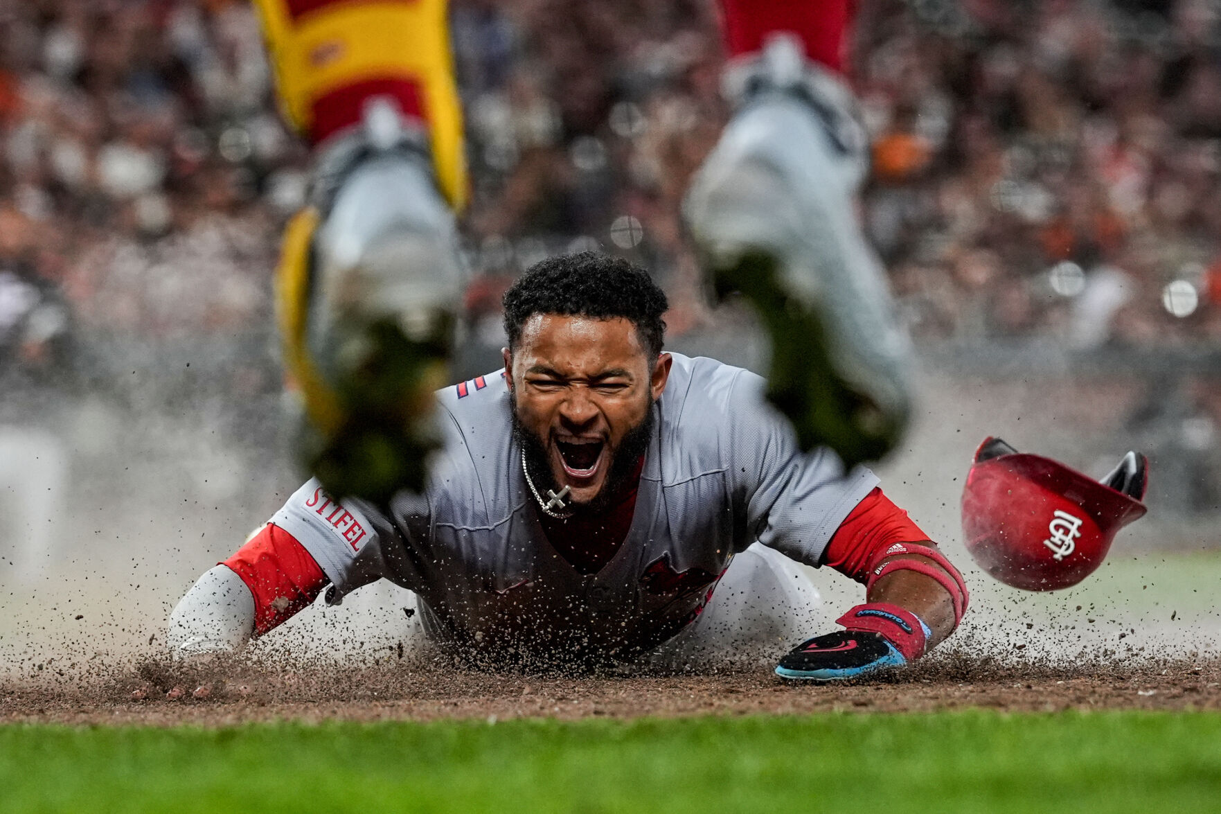 Cardinals' Victor Scott II works to boost his offense