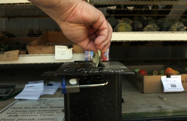 Unmanned farm stand thrives on the honor system