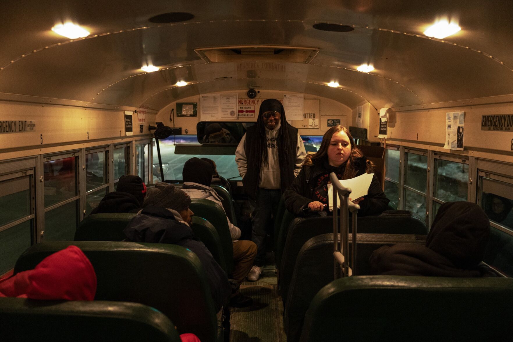 Inside the St. Louis warming bus: Community, chaos and care