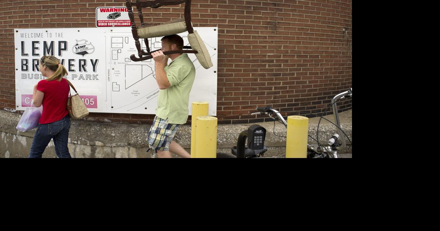 Outdoor swap meet opening on the riverfront downtown