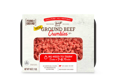 Best Bites: Pound of Ground Crumbles frozen uncooked ground beef