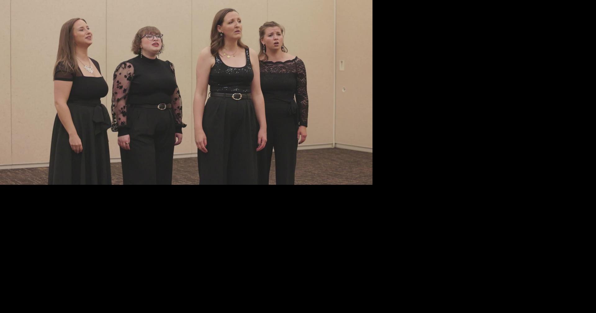 All-female barbershop singing group 'GQ' competes with a mission at the ...