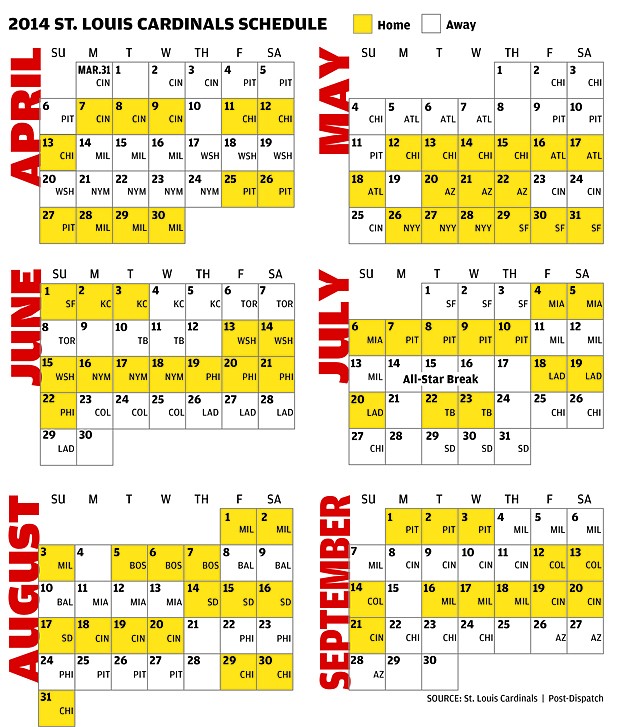 St Louis Cardinals Schedule 2018 Promotions | semashow.com