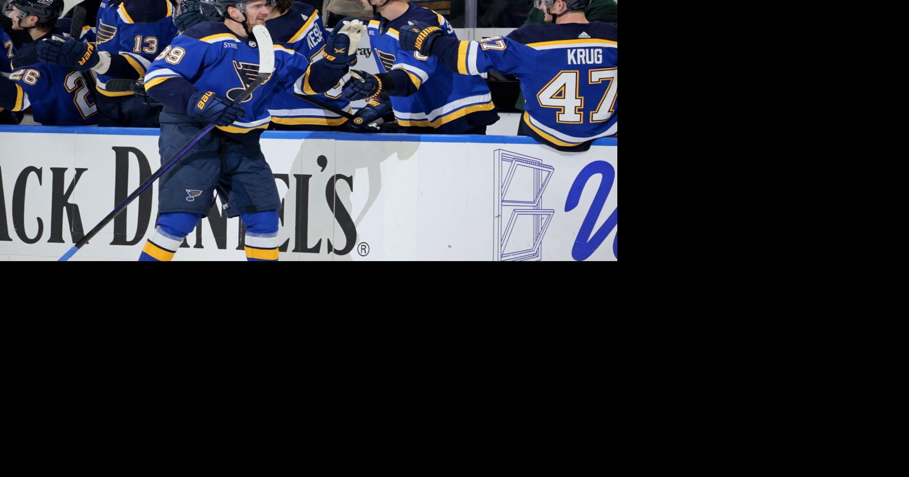 Second-period outburst, Pavel Buchnevich hat trick lead Blues to 4-0 ...