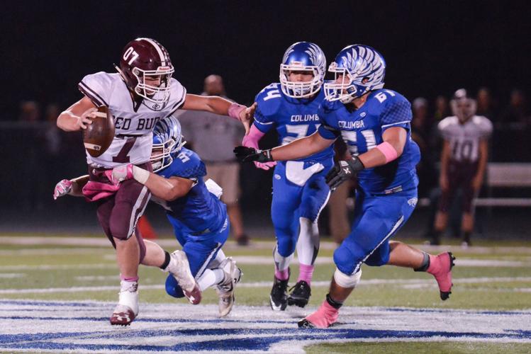 Columbia ravages Red Bud, runs conference win streak to 30