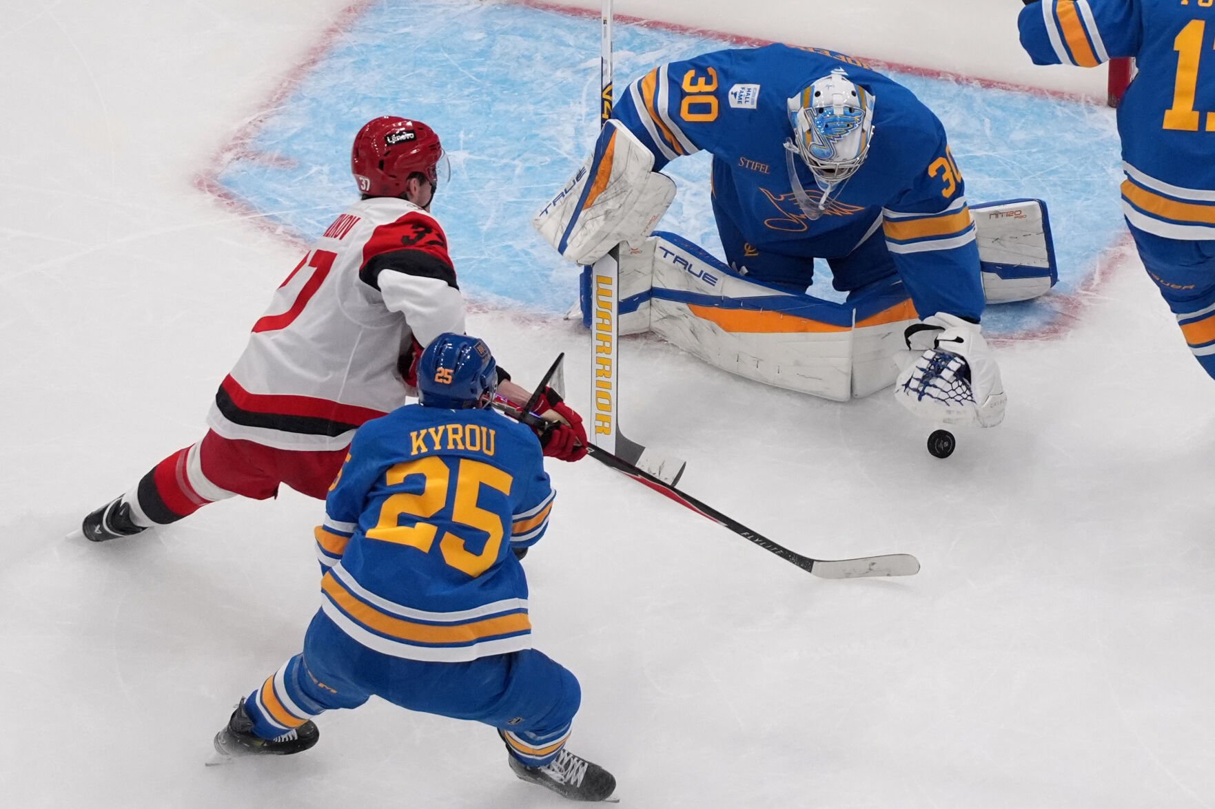 One night after Hall of Fame inductions, Blues inspired to win over ...