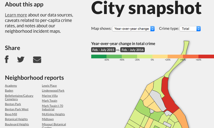 Our new app lets you compare crime trends across St. Louis neighborhoods