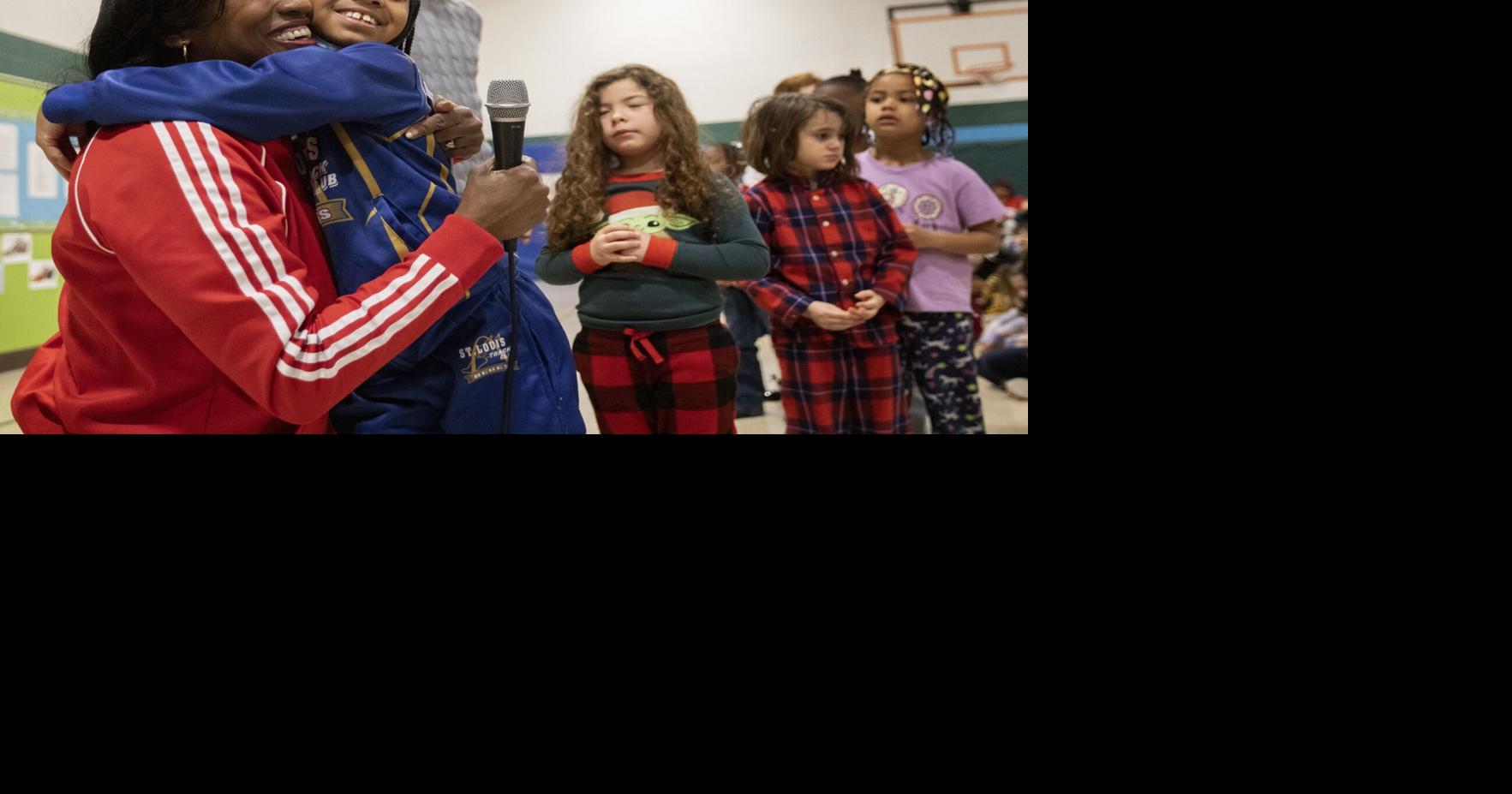 Photos: Jackie Joyner-Kersee visits Wilkinson Early Childhood Center in ...