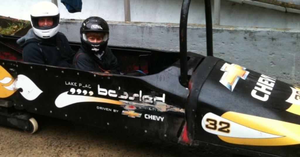 Reporter is no Olympian, but she has some bobsled experience
