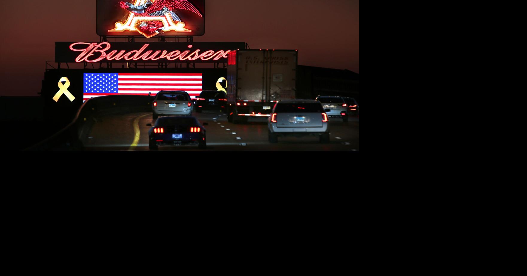 Anheuser-Busch relighting iconic Flying Eagle sign along Highway 40 in ...