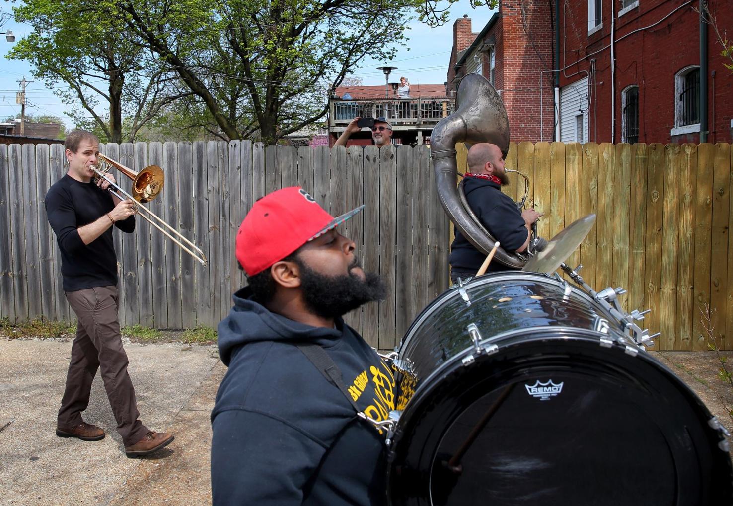 Photos: Red and Black Brass Band rolls through the Old North St. Louis