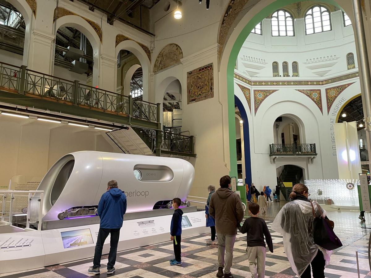 Virgin Air Hyperloop pod now on display at National Museum of Transportation in Kirkwood