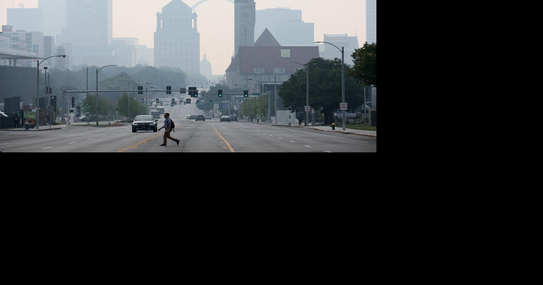 Canadian wildfire smoke hits St. Louis ahead of triple-digit heat