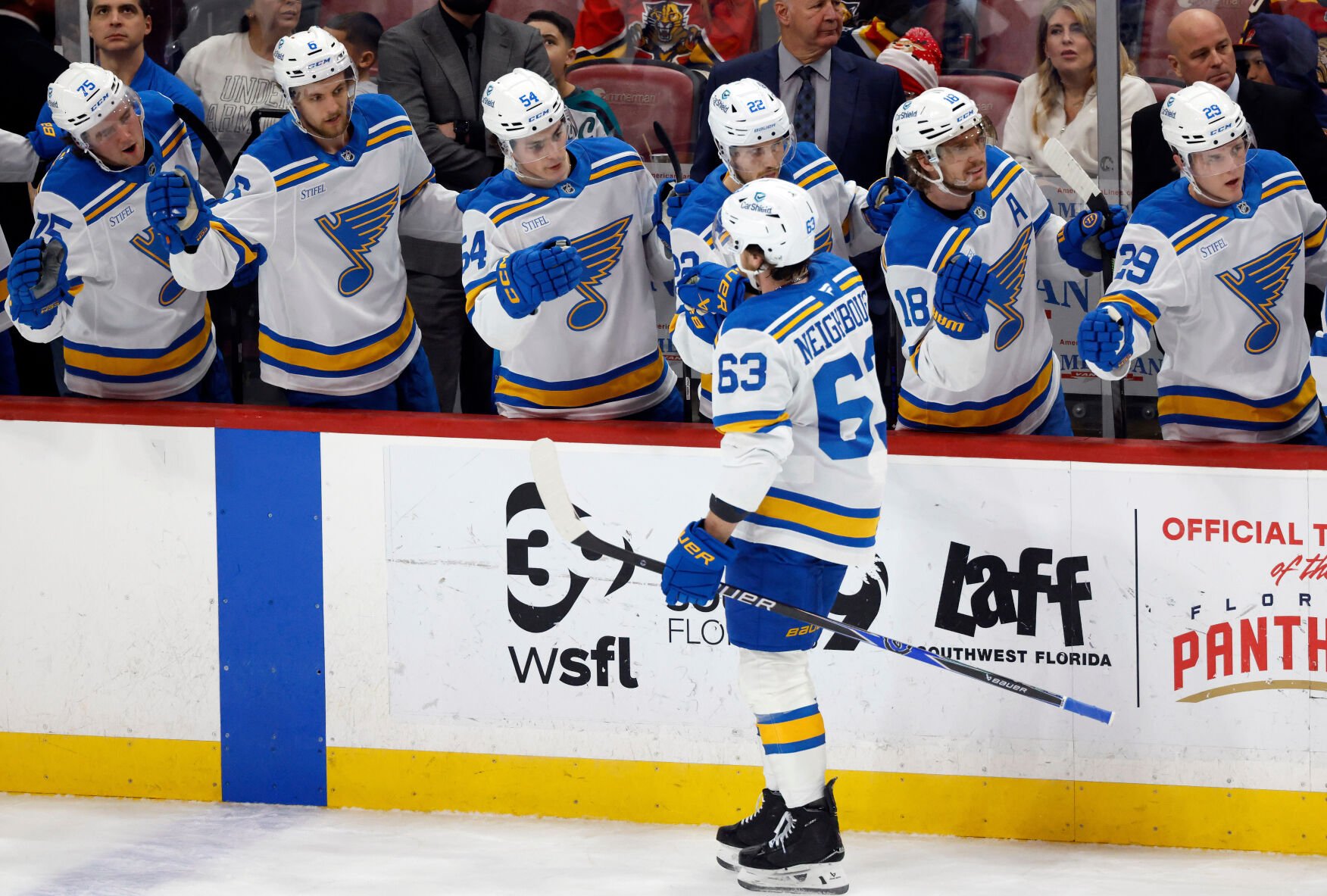 Blues bust out for season-high six goals against Panthers
