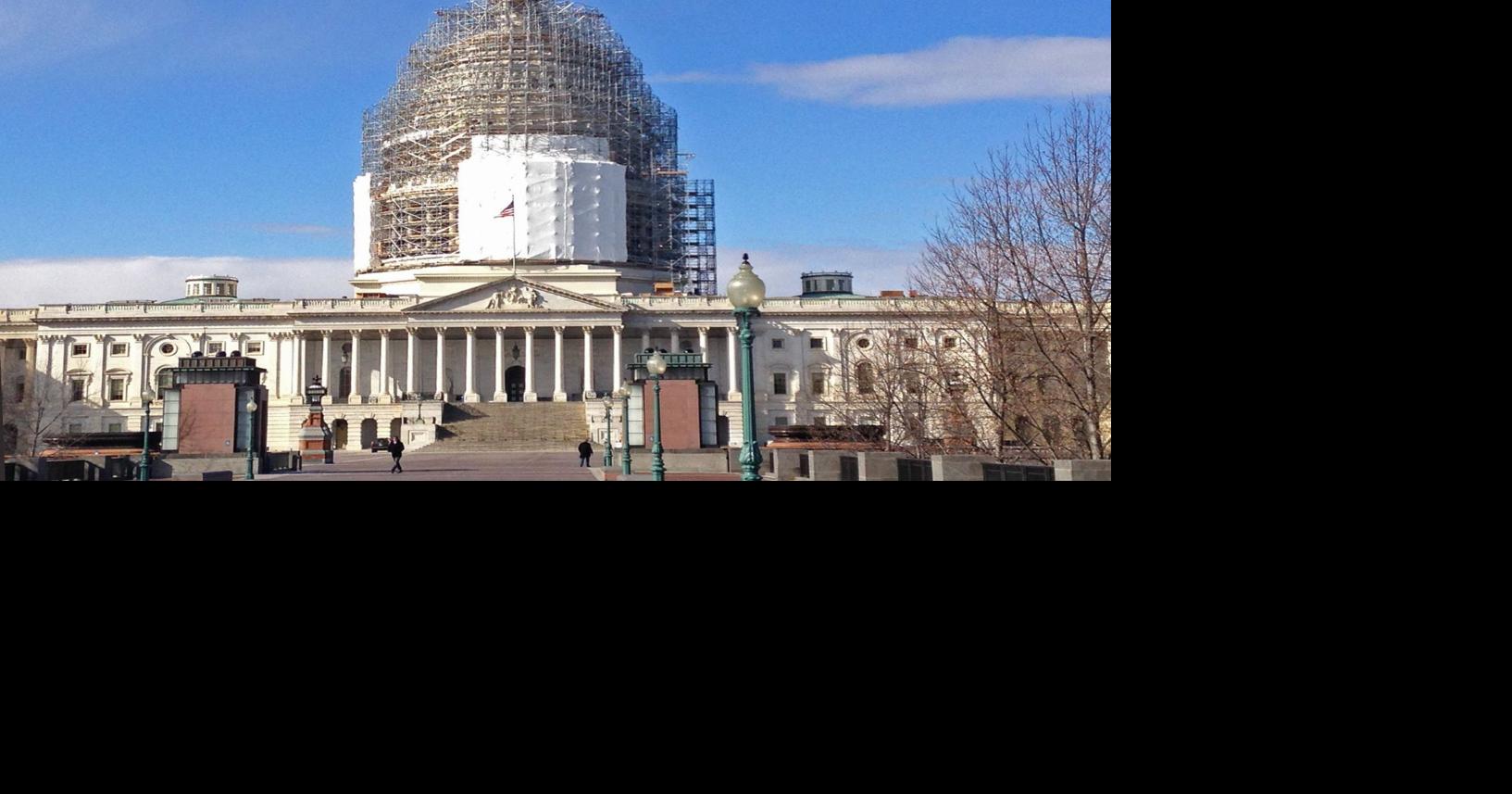 Capitol Dome getting facelift under massive superstructure