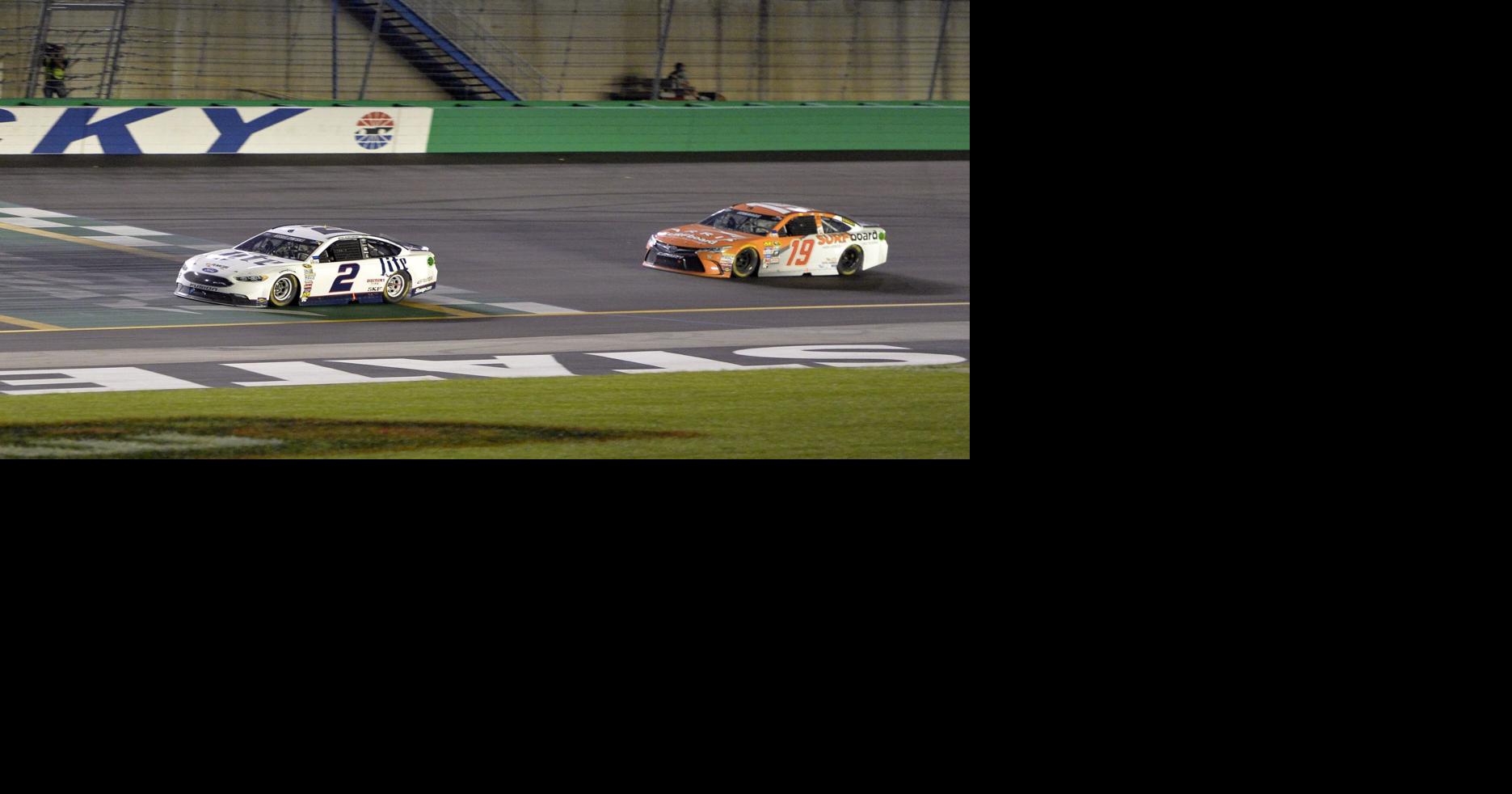 Keselowski wins NASCAR race after nearly running out of fuel