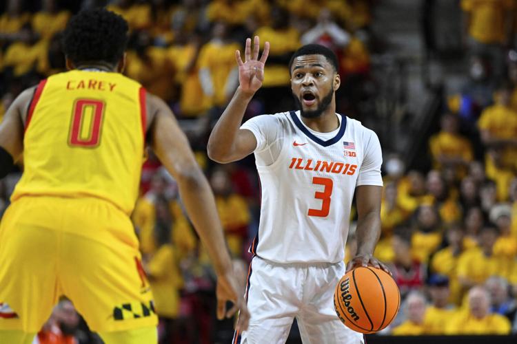 Scott Van Pelt, Gary Williams show up in gold for Illinois vs. Maryland ...