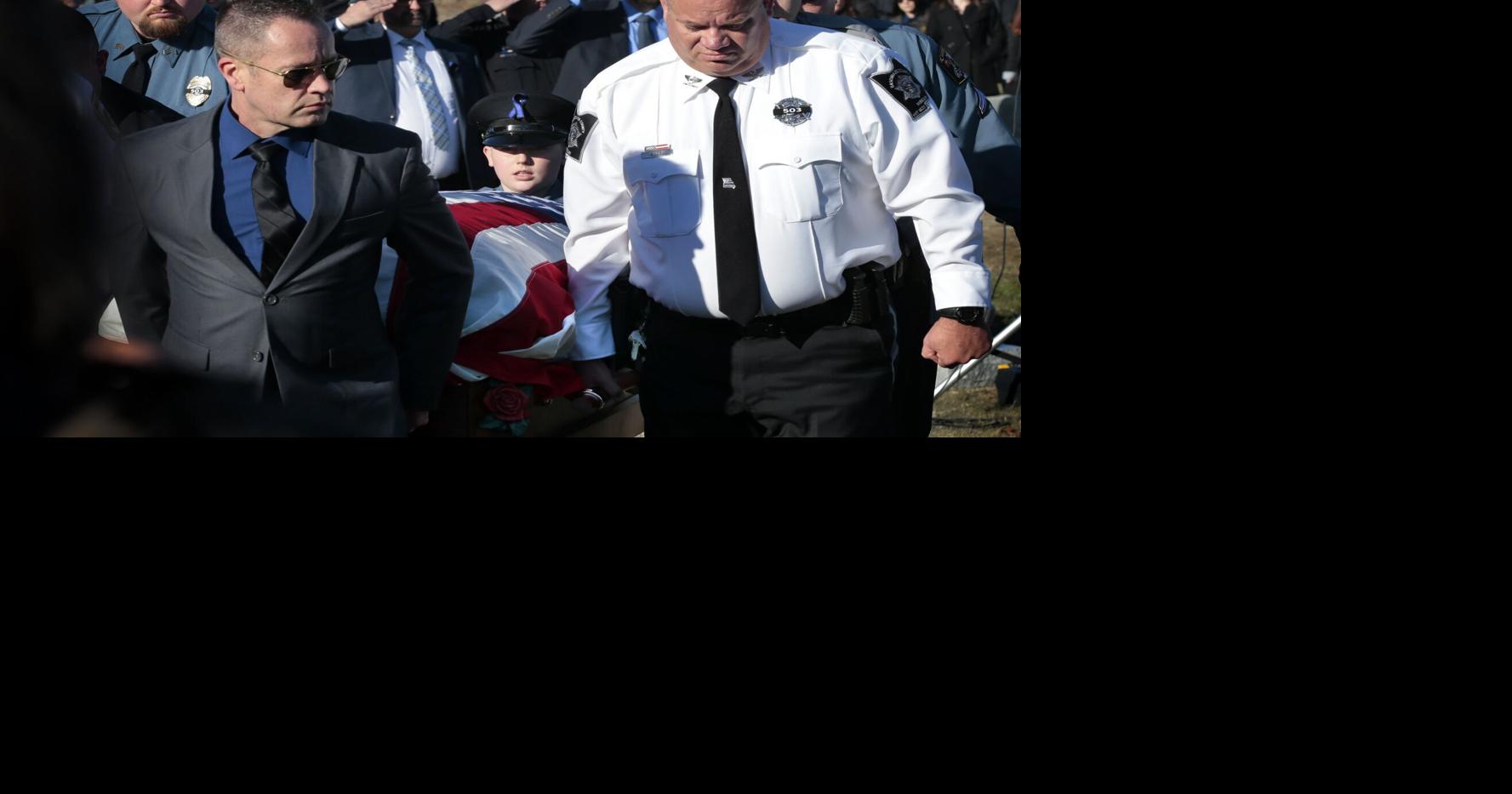 Mourners pack high school gym for Hermann officer’s funeral