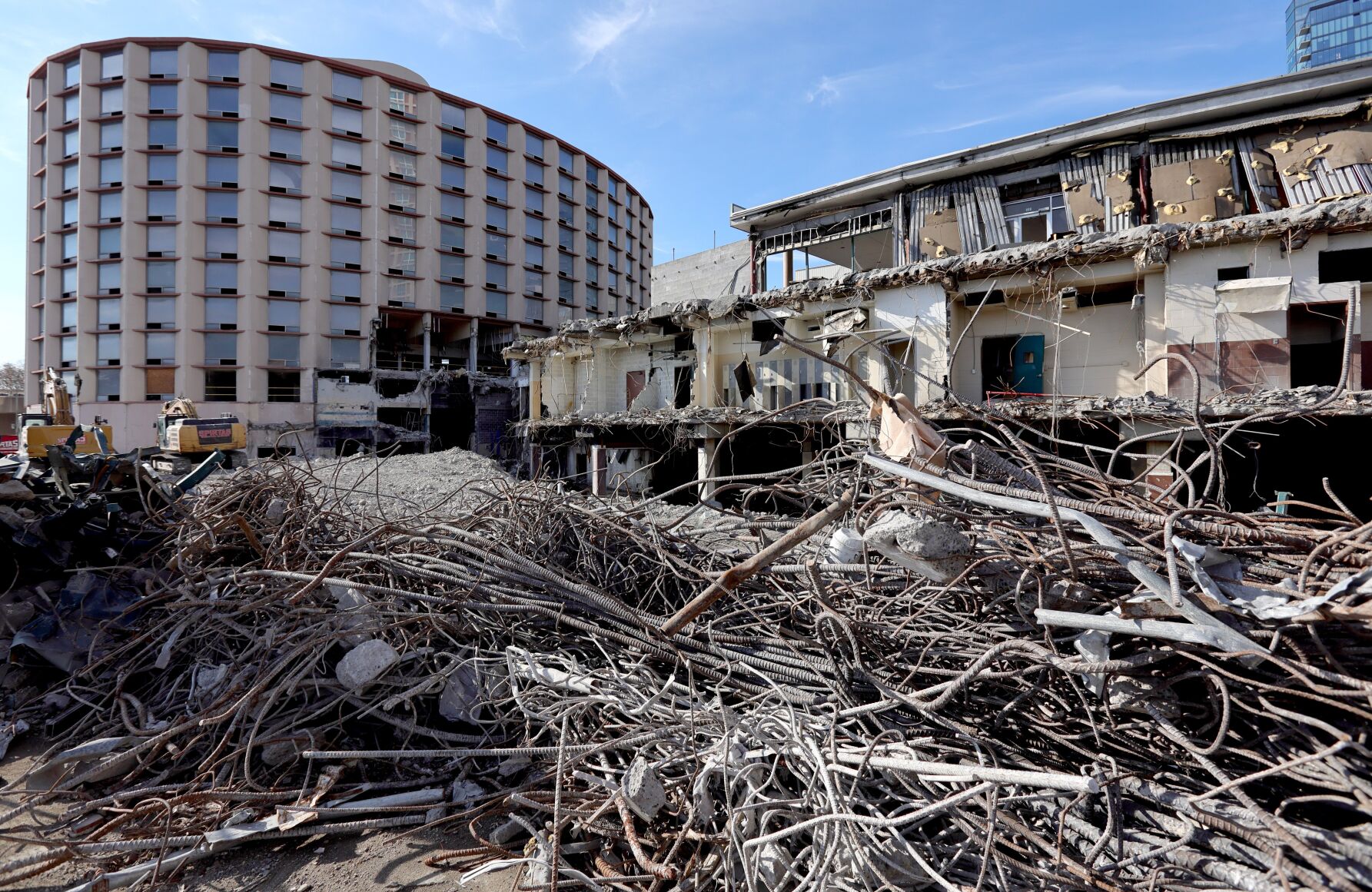 Photos: Millennium Hotel demolition continues